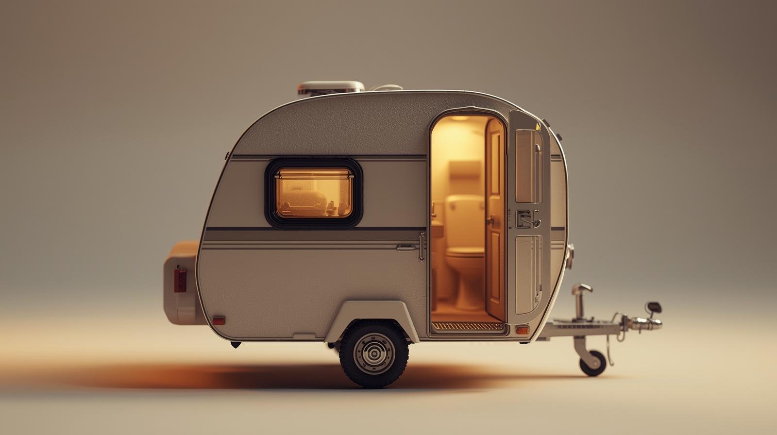 Kleinster Wohnwagen mit Toilette: Platzsparender Luxus für unterwegs ...